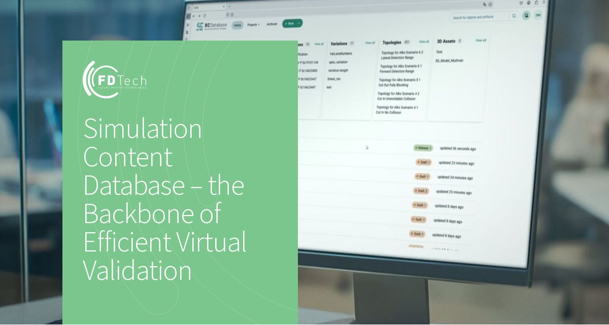 Simulation Content Database – the Backbone of Efficient Virtual Validation